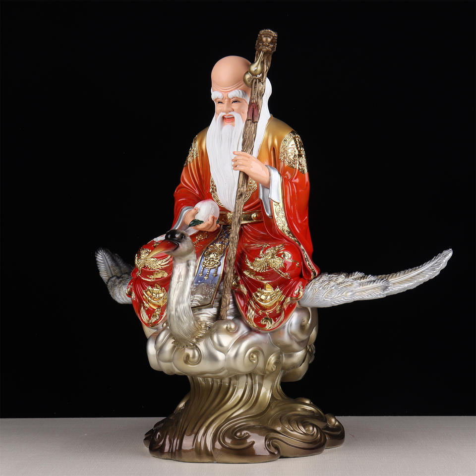 Birthday Taoist Star Statues of Sitting Fairy Weng in Antarctica ...