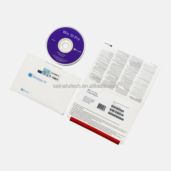 Win 10 Pro OEM DVD Pack Global Online Activation License Genuine Win 10 ...