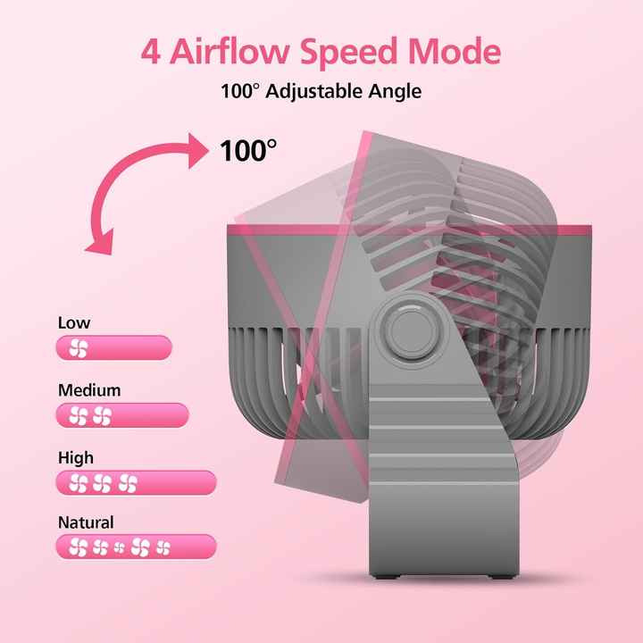 Quiet Portable Desktop Fans - Perfect for Home & Office