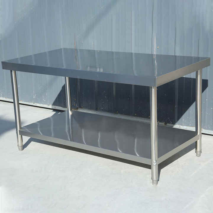 Customized Stainless Steel Work Tables for Commercial Use