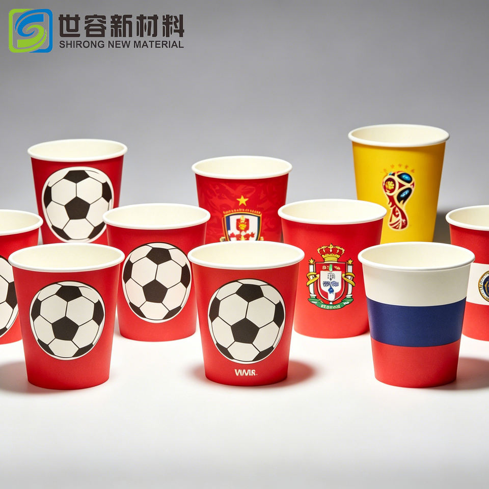 SHI RONG Biodegradable Single Wall Paper Cup Custom Logo Eco Friendly ...