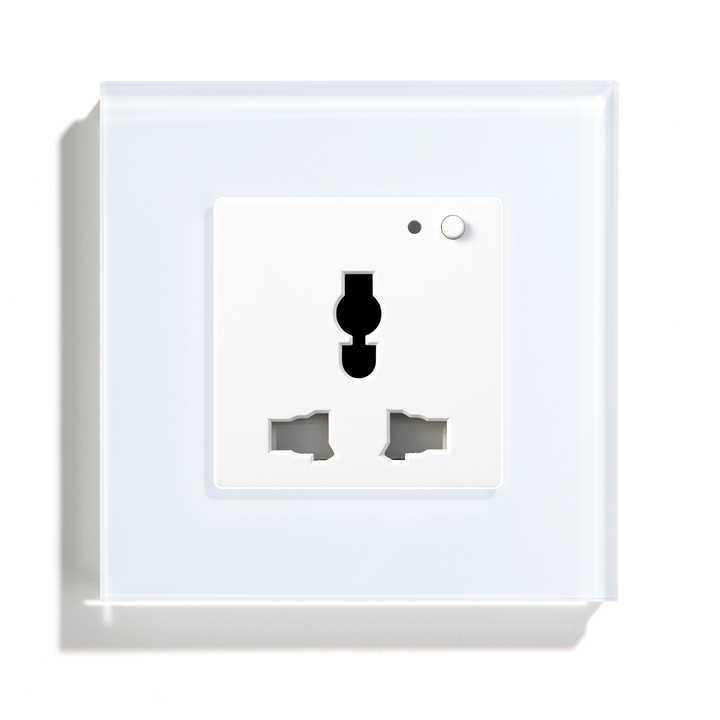 MVAVA TUYA App Control Crystal Glass Panel Power Outlet