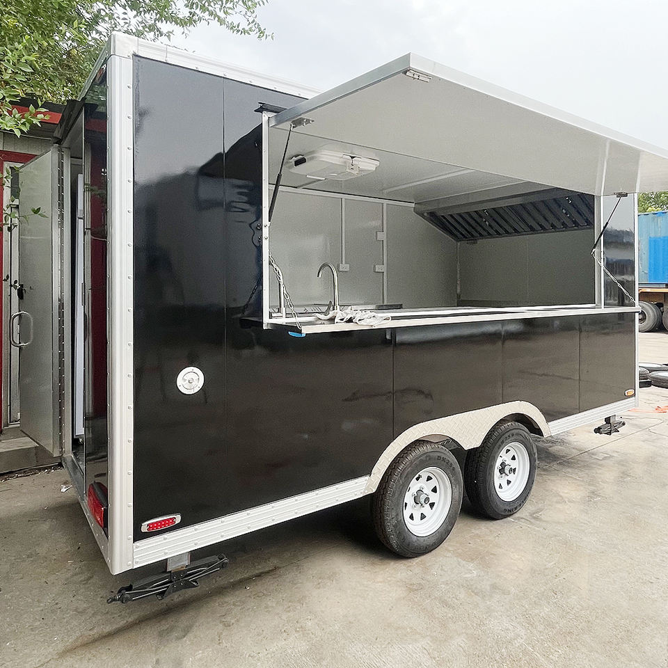 Compact Food Trailer Fully Equipped for Efficient Mobile Coffee Service ...
