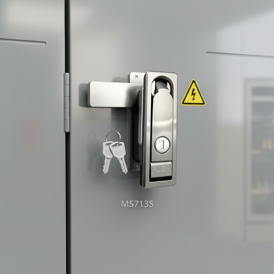 MS713S SUS304 Stainless Steel Lock Lock Panel Push Locks Swing Handle ...
