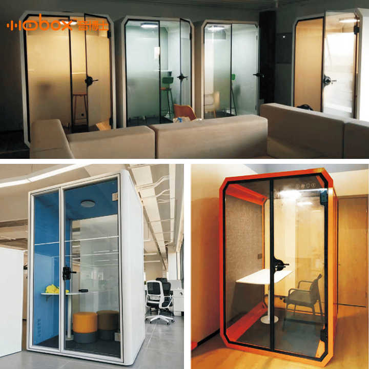 Office Portable Meeting Booths Sound Proof Phone Pod Privacy Acoustic Sound Reduce Cabin Booth ...