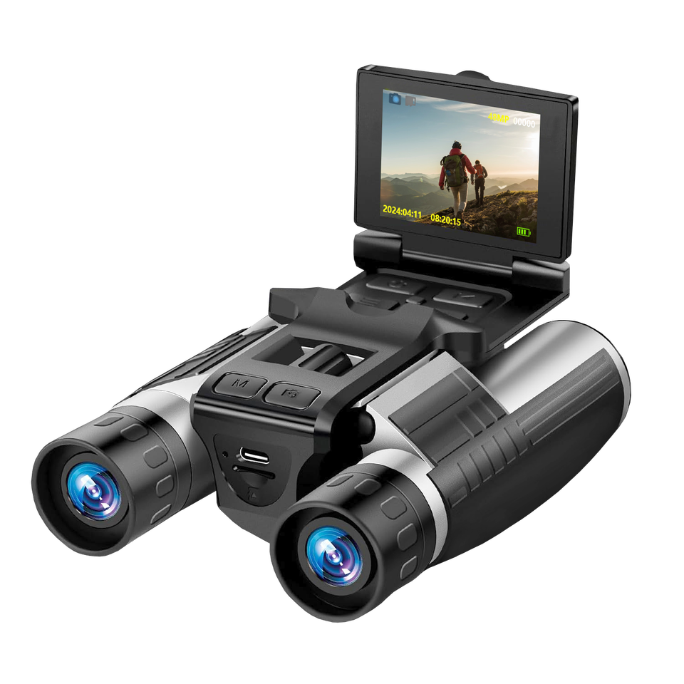 DT40 12x32 Binoculars with 2.5K Digital Camera - 8x Zoom