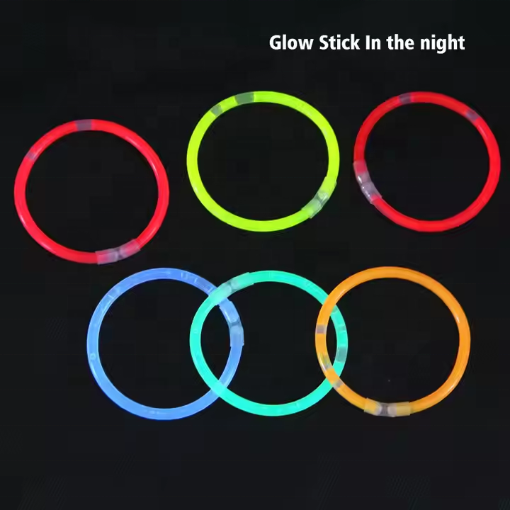 100pcs/Pack 8-Inch Neon Glowing LED Bracelet Sticks Party Supplies ...