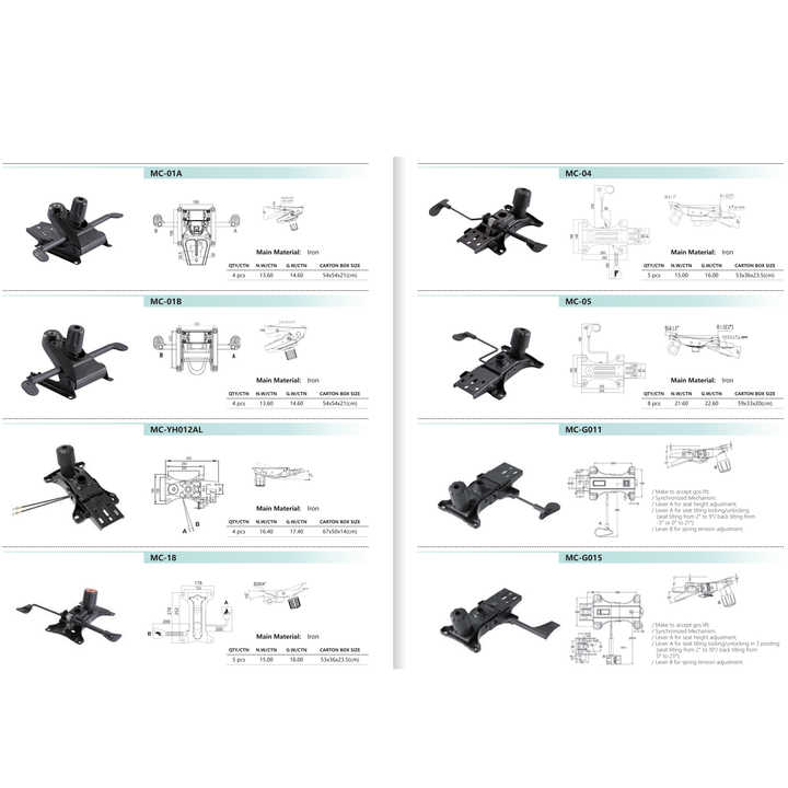 Hot Sell Adjustable Office Chair Mechanism Parts for Swivel Chair ...
