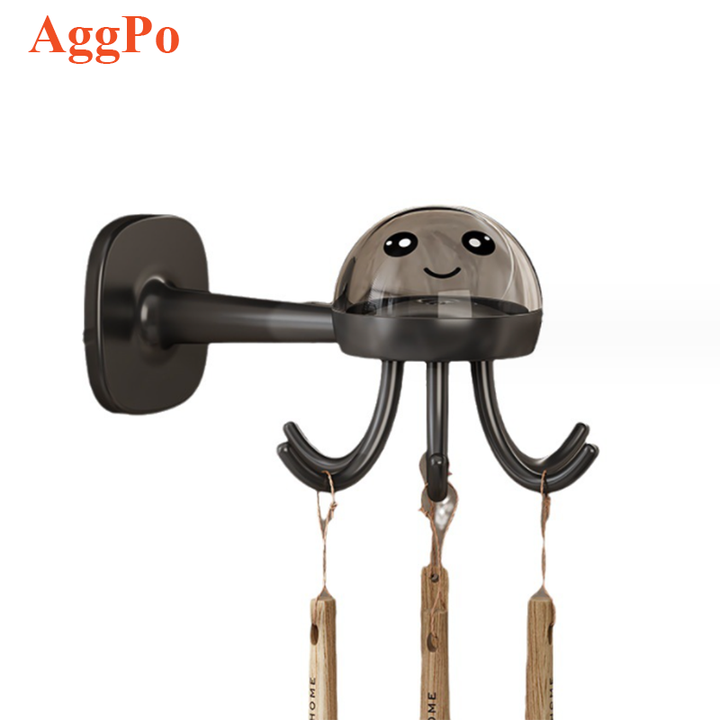 Powerful and Multifunctional Six Claw Rotating Hook Frame for Kitchen ...