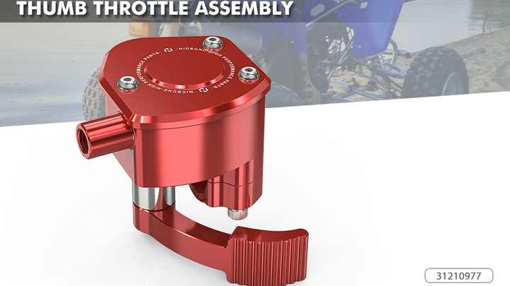 Nicecnc ATV Thumb Throttle Assembly for Yamaha Banshee 350 Blaster