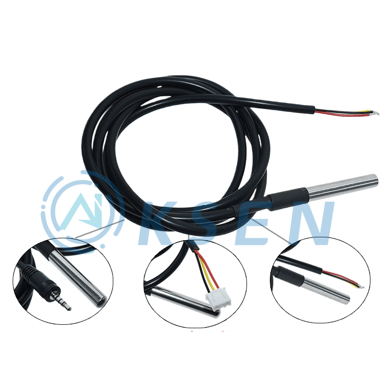 AI-KSEN DS18B20 Digital Temperature Sensor Probe Water Temperature ...