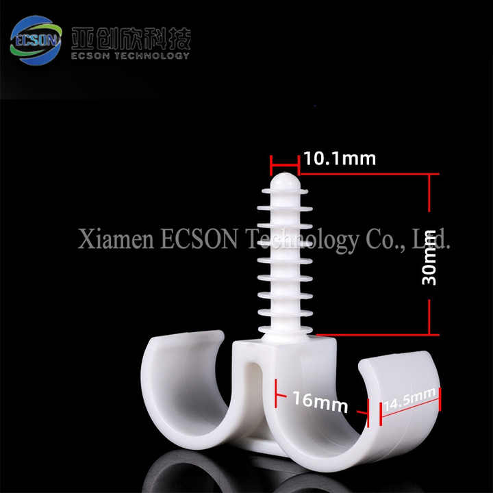 Wholesale Single and Double Pipe Clamp Plastic U-shaped Sheep Horn Snap ...
