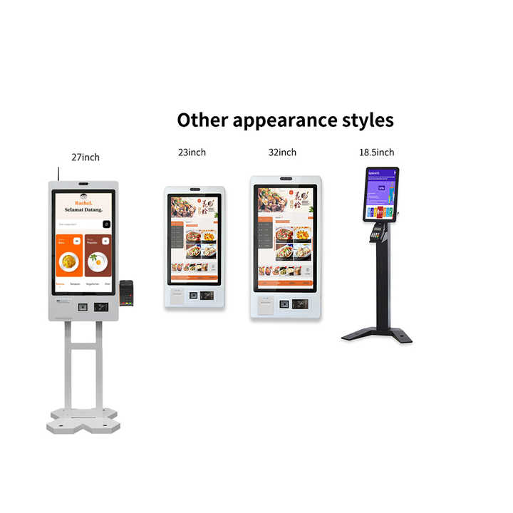 Wall Mounted Self Payment Kiosk Self Service Ordering Kiosk Machine Touch Screen Retail Pos ...