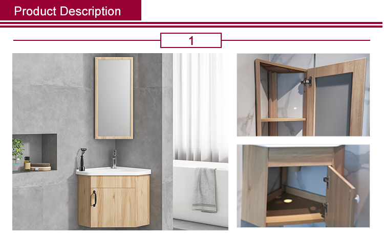90 Degree Right Angle Bathroom Cabinet Space Saving Bathroom Vanity ...