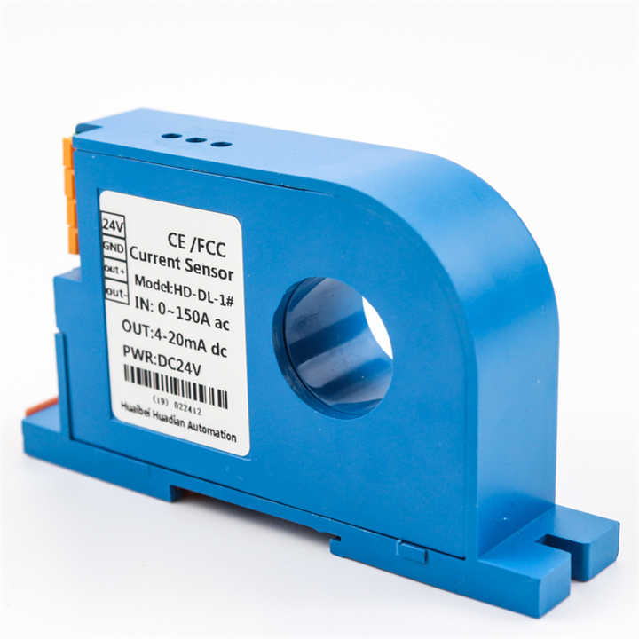 Current Sensor Transmitter Output Input 0-10V 4-20mA Output Transducer Converter DC 24V Power ...