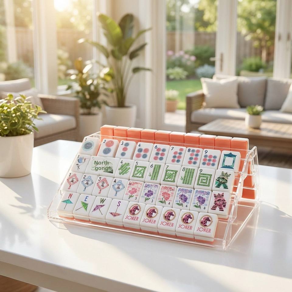 Leisure Stress Relief Mini American Mahjong Set 160 Tiles 4-Layer ...