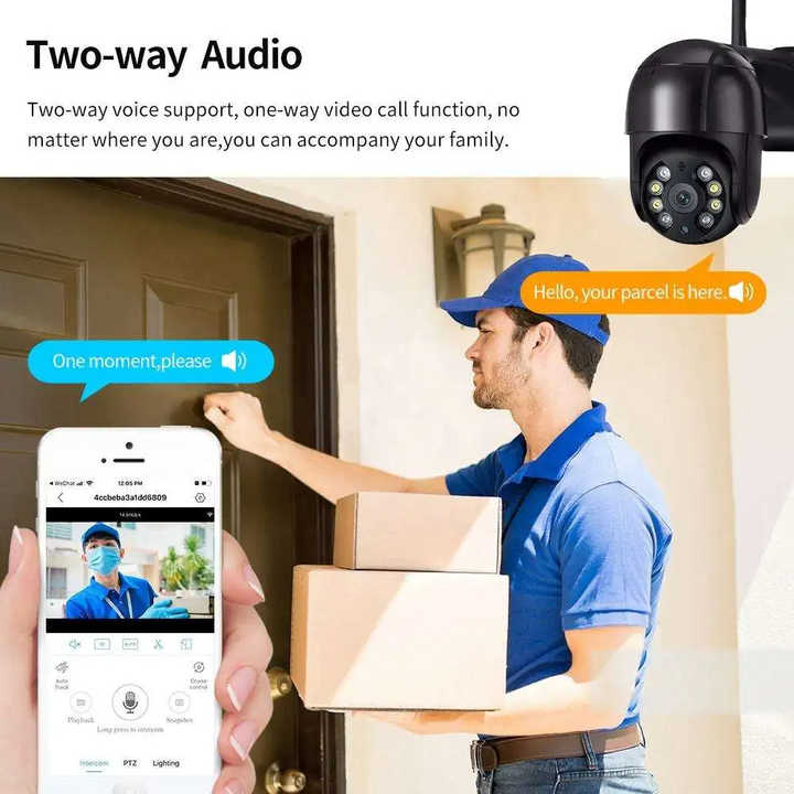 ICSee 3MP Outdoor POE IP Camera Fullcolor Dual Light Source 4K PTZ ...