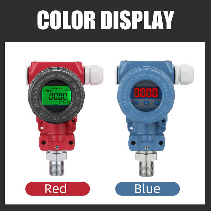 Diffusion Silicon Pressure Sensor Pressure Meter LCD Digital 2088 Series Explosion-Proof ...