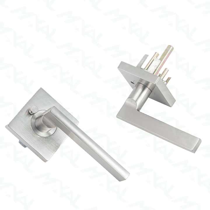 Free Sample Aluminum Alloy Square Lever Lock Interior Wooden Door ...