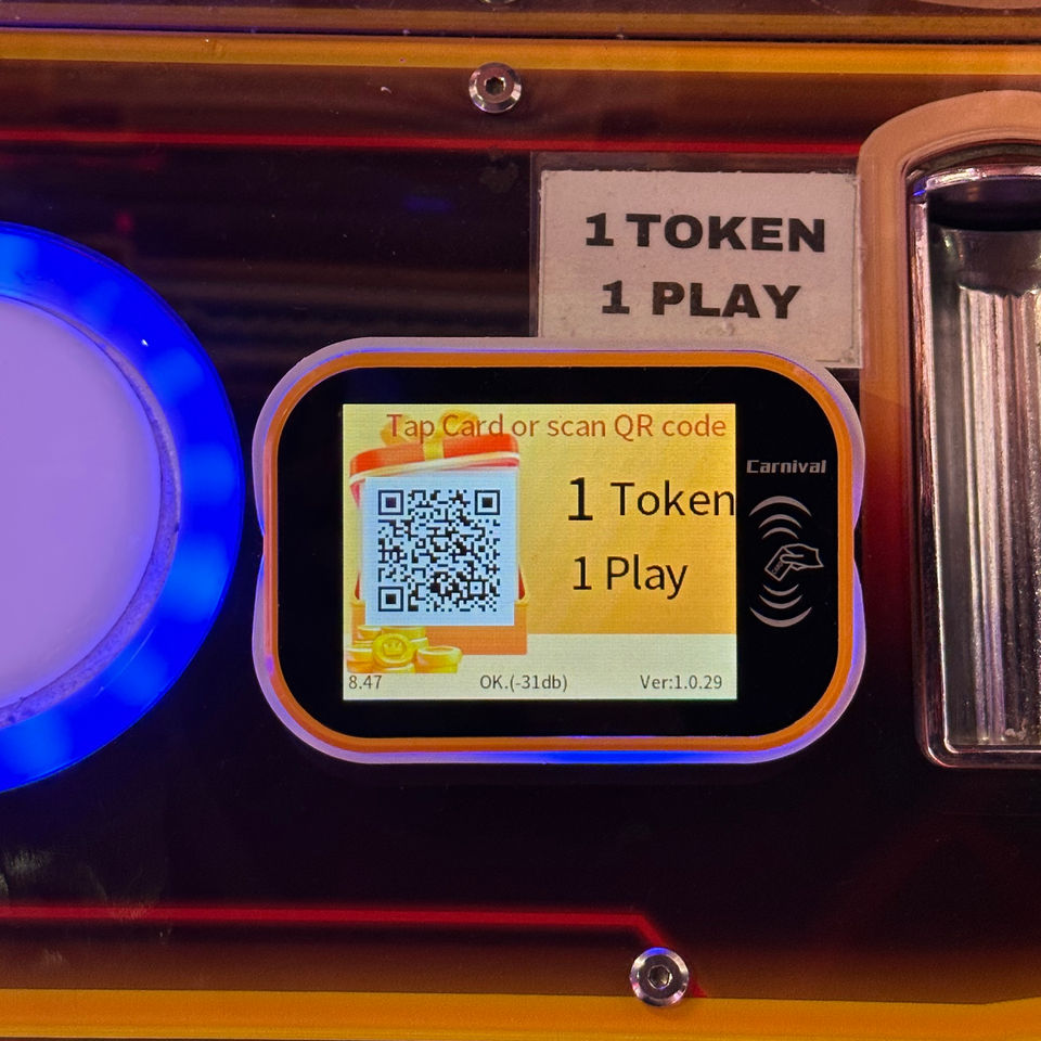 Indoor Playground Tap Card Terminal RFID Card Reader Coin Operated ...