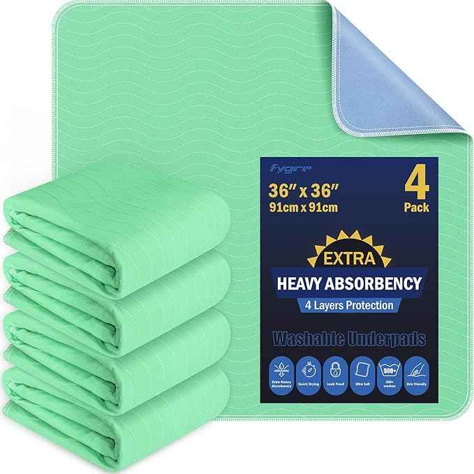 Waterproof Quick Drying Nursing Pads Incontinence Bed Pads, Reusable ...