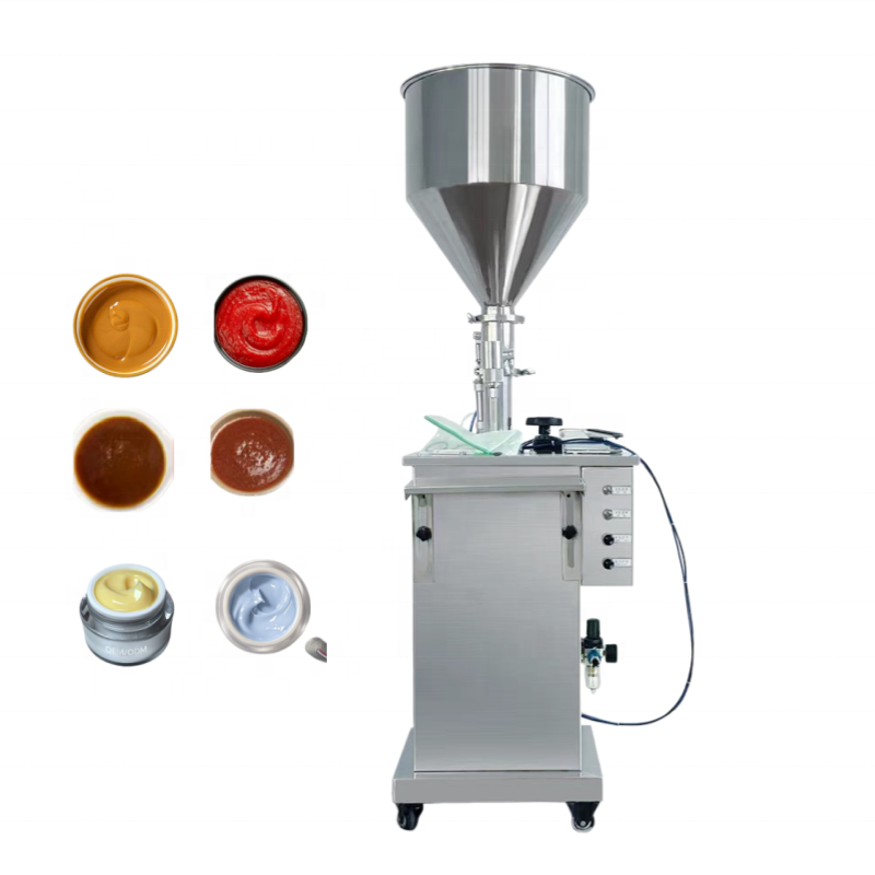 Semi-Auto Milk Filling Machine Beverage & Oil Stainless Steel Pneumatic ...