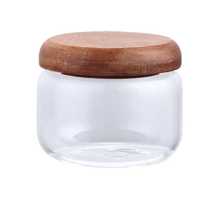 300ml Small Round Glass Jam Jars Glass with Lid Storage Pickles Jar for ...
