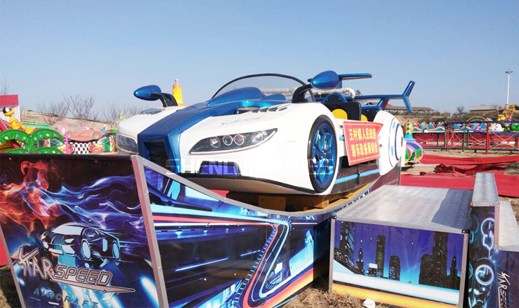 Amusement Park Game Flying Car Trailer Mounted Small Octopus Flying Car ...