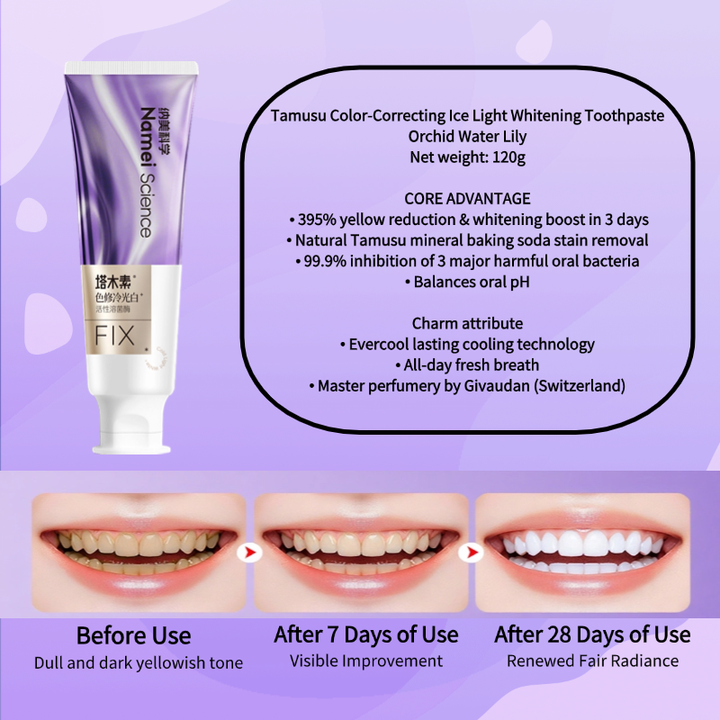 Namei Science Lab-Tested Tamusu Toothpaste 99.8% Active Lysozyme 24h ...