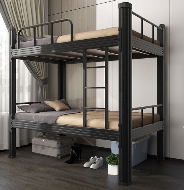 Commercial Steel Double Decker Bunk Bed for Adults & Students