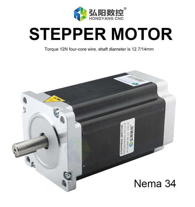 NEMA 34 Stepper Motor 86-450C High-Speed Performance 12N.m 1.8 Degree ...
