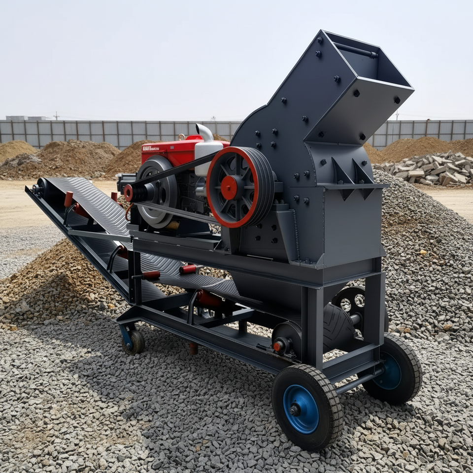 New Portable 200x300 Mobile Hammer Crusher (Electric or Diesel-Powered ...