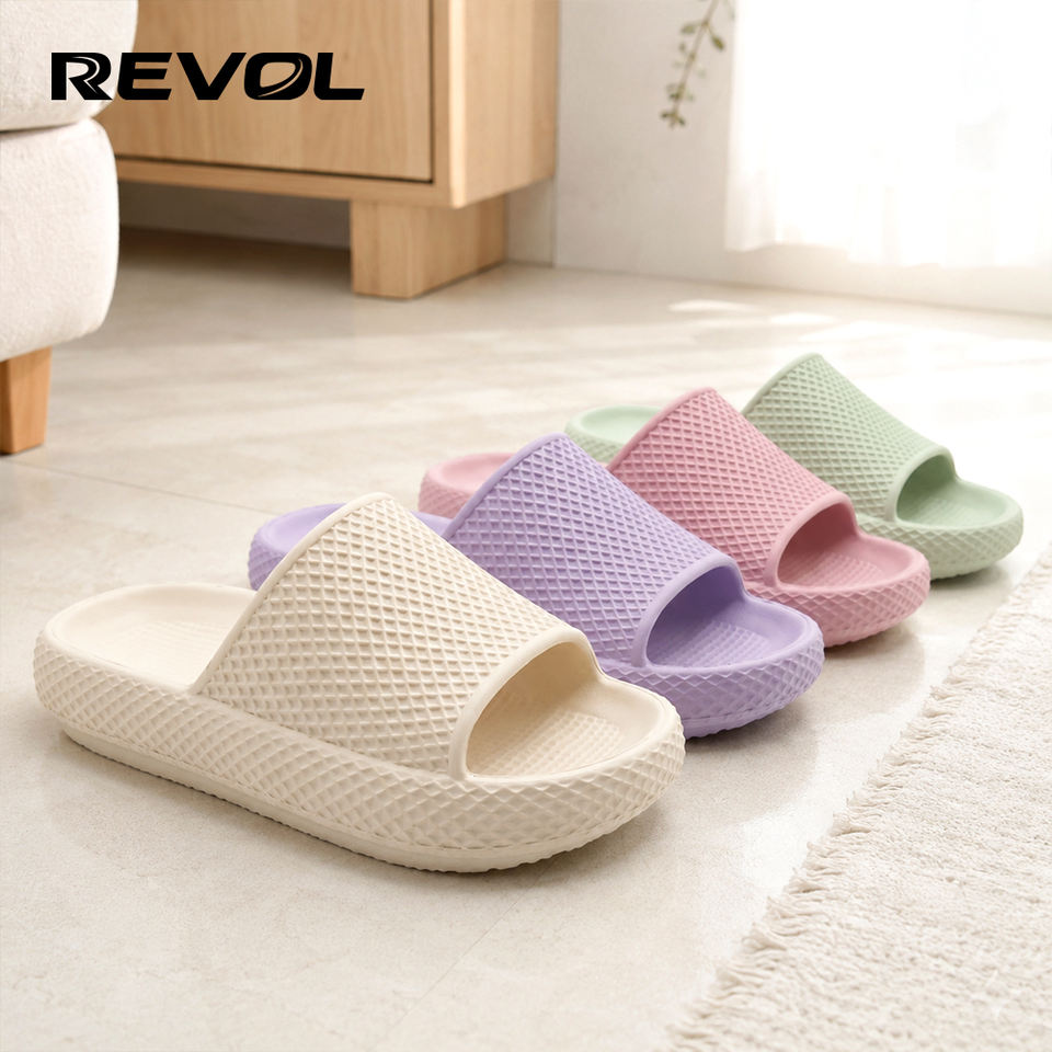 EVA Slippers Open Toe Breathable Soft Recyclable Cushioning Indoor ...