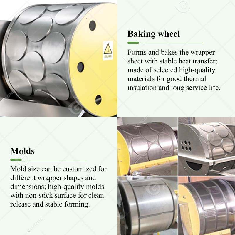 Samosa Sheet Restaurant Frozen Egg Crepe Spring Roll Stuffing Make Skin ...