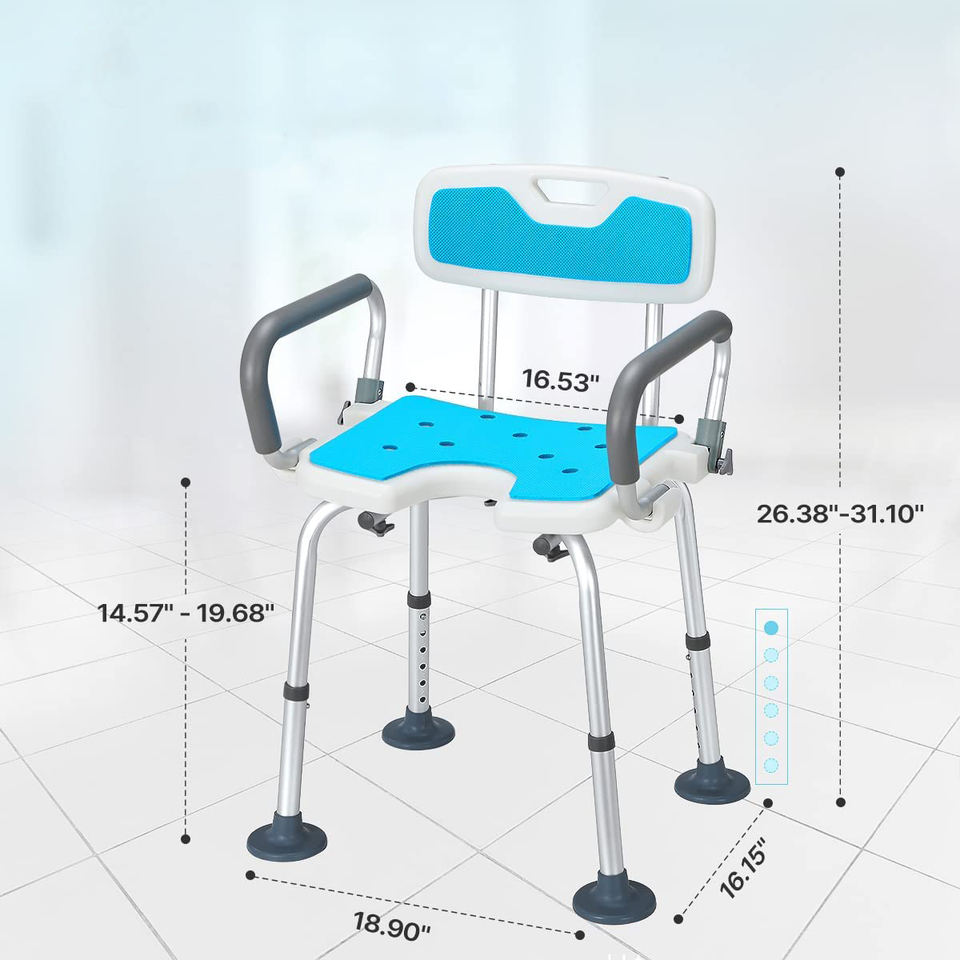 Medical Supply 3 in 1 Commode Toilet Chair Bath Chair With Arms and ...