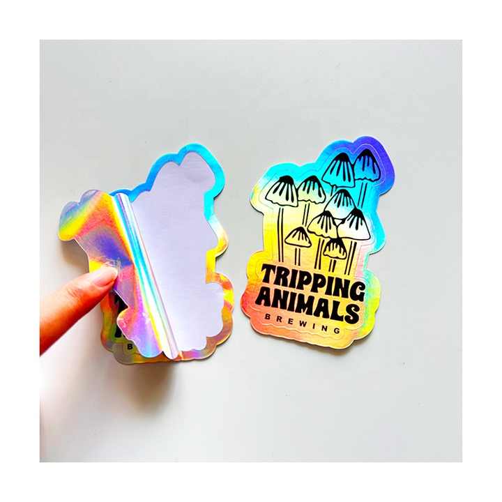 Good Price Rainbow Effect Waterproof Die Cut Adhesive Hologram Stickers ...
