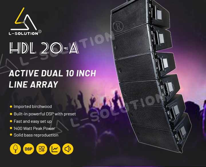 12 Pcs Hdl 20-a Line Array Hdl20 Hdl30 9006 Professional Altavoces Line Array Active Dual 10 ...
