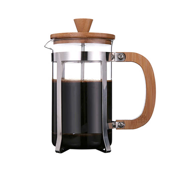 Bamboo Lid French Press Coffee Maker,Coffee Press with Bamboo Handle ...