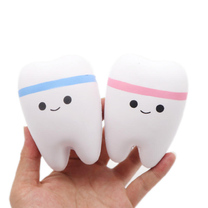 Tooth-Shaped Dental Clinic Theme PU Material Stress Ball with Custom ...