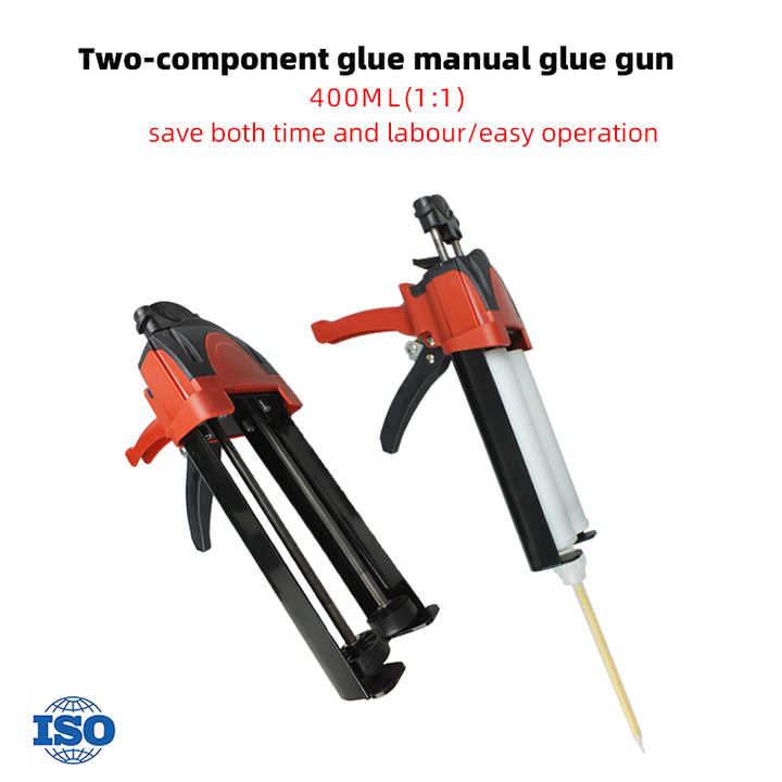 Manual Two-Component AB Glue Gun 400ML Filling Beauty Glue Gun Push Type Labor-Saving Caulking ...