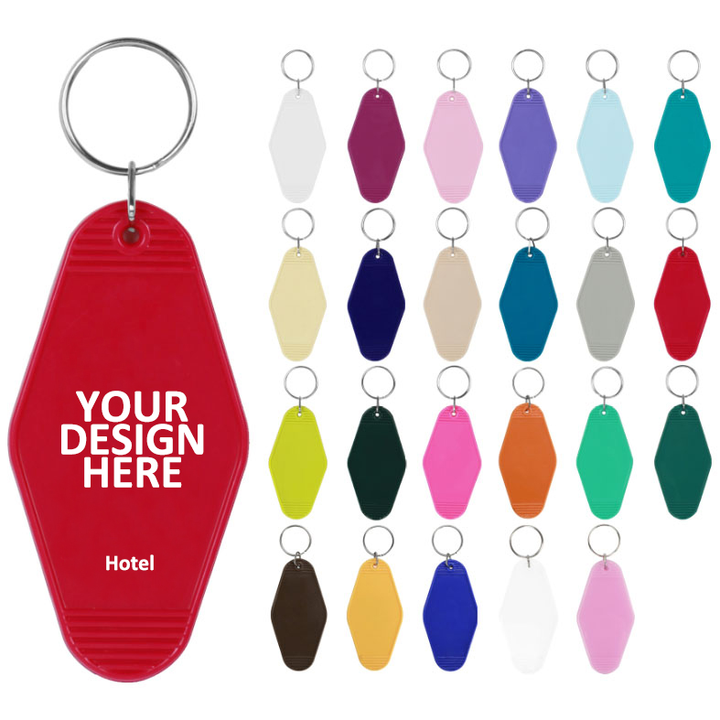 Custom Logo Blank Plastic Hotel Room Key Tags