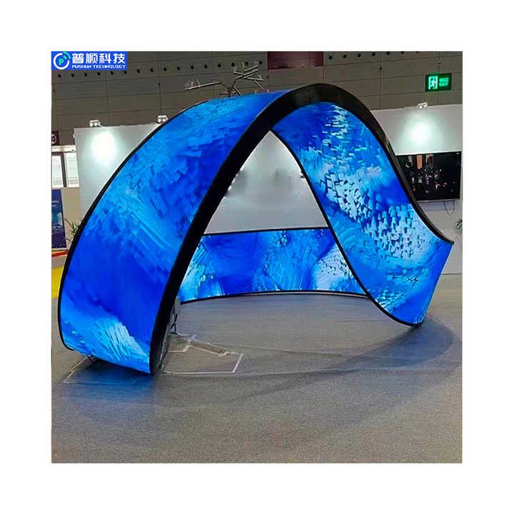 Pushunled Flexible Led Screen Screen Flexible Led Window Wall Mesh ...