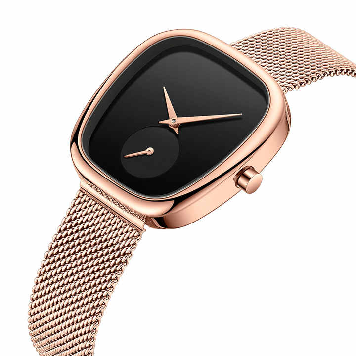 Stainless Steel Minimalist Luxury Quartz Clock Watches