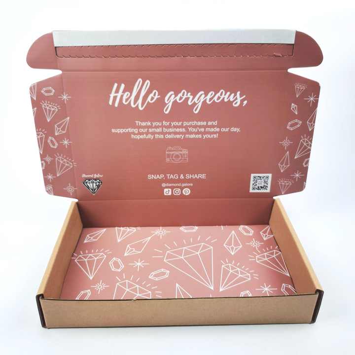 Easy Tear Strip Opening Seal Corrugated Cardboard Shipping Box Custom ...