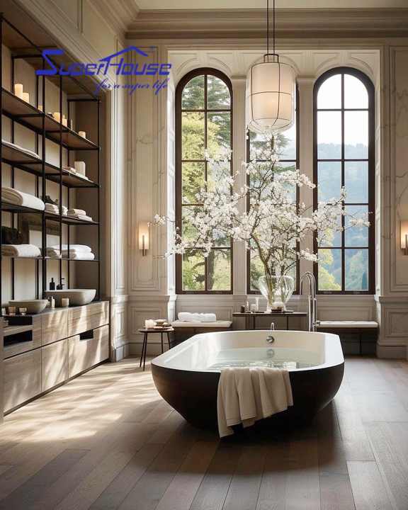 Florida Hurricane Impact Resistant Arch Fixed Windows