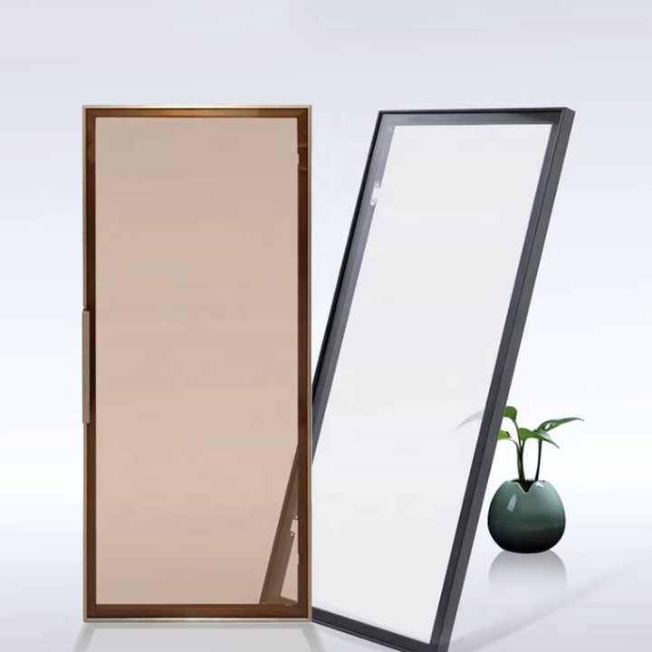 High Quality Luxury Aluminum Frame Glass Door with F Type Handle 20 ...