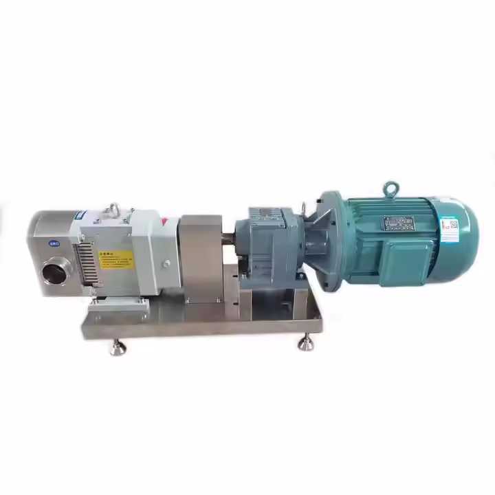 Sanitary 316L Food Transfer Pump Lobe Rotor Pump Electric Honey Rotary ...
