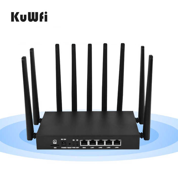 Kuwfi 5G CPE Router - 3000mbps Dual Band Modem with SIM Card