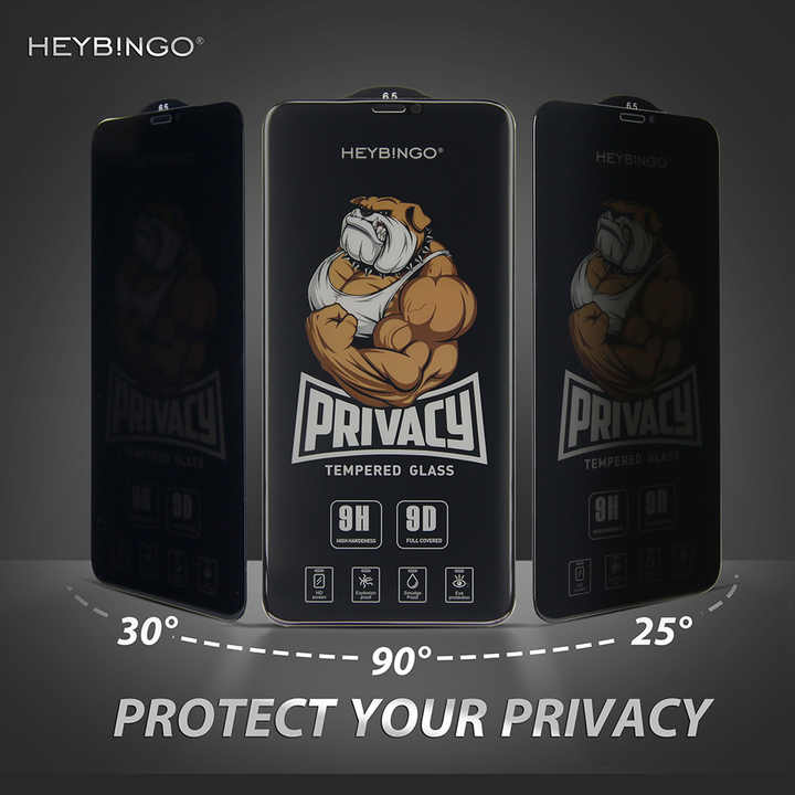Heybingo 9H Tempered Glass - Anti-Peeping Privacy Film