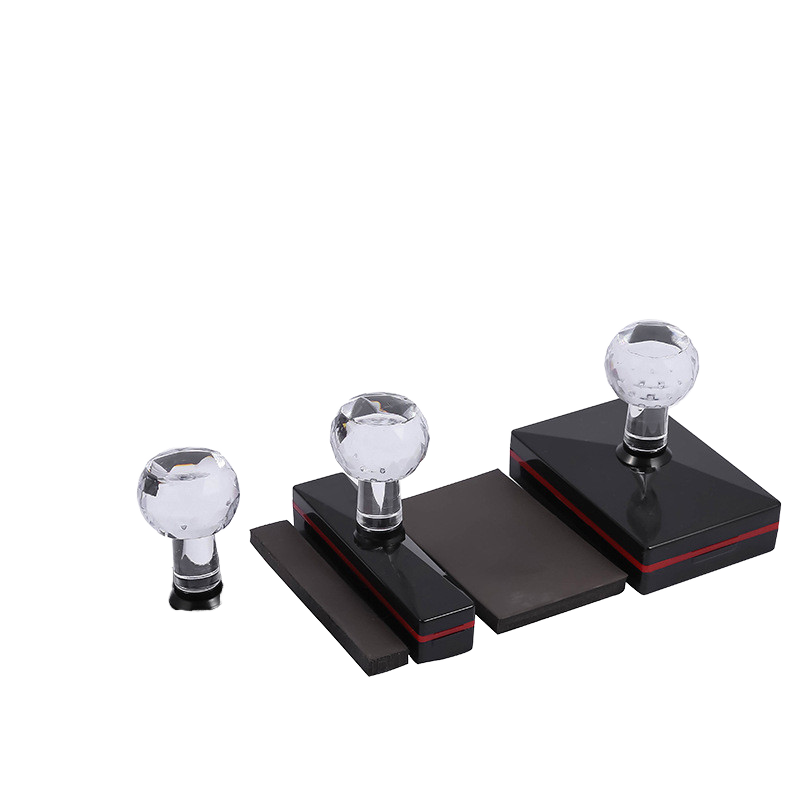 Rectangle Pre-Inking Crystal Handle Self-Inking Flash Foam Rubber ...